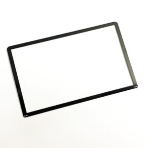 Ambertown Black Top Upper LCD Screen Glass Cover for Nintendo New 3DS Replacement