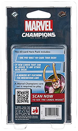 Marvel Champions The Card Game Thor HERO PACK - Superhero Strategy Game, Cooperative Game for Kids and Adults, Ages 14+, 1-4 Players, 45-90 Minute Playtime, Made by Fantasy Flight Games