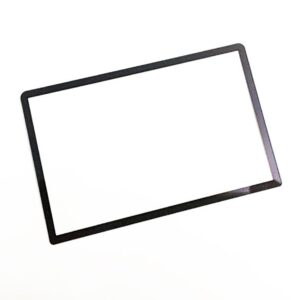 Ambertown Black Top Upper LCD Screen Glass Cover for Nintendo New 3DS Replacement