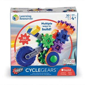 Learning Resources Gears! Gears! Gears! Cycle Gears, Construction, Gear Toy, 30 Pieces, Ages 4+