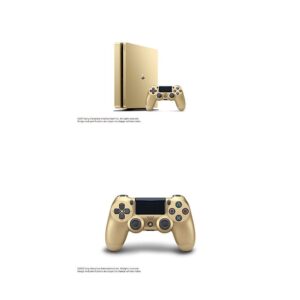 playstation 4 slim 1tb gold console + extra controller