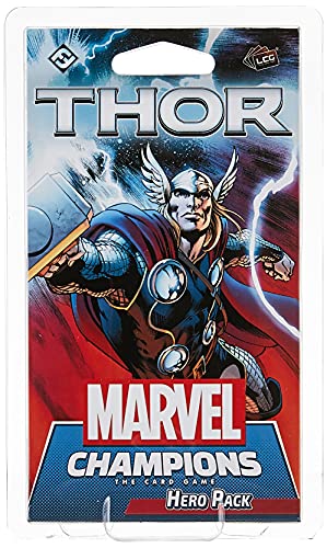 Marvel Champions The Card Game Thor HERO PACK - Superhero Strategy Game, Cooperative Game for Kids and Adults, Ages 14+, 1-4 Players, 45-90 Minute Playtime, Made by Fantasy Flight Games