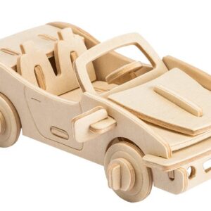 Wooden Model Kits 3D Puzzles Build Car Kit Wooden Model Toy Kit Wood Puzzle Car Wooden Model Toy Kit Model Car 29-pcs (Racing Car)