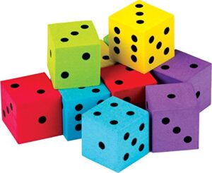 teacher created resources foam colorful dice