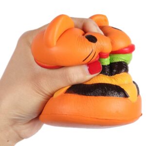 Anboor 4.5" Squishies Jumbo Slow Rising Kawaii Squishie Cat Hamburger Bread Toy