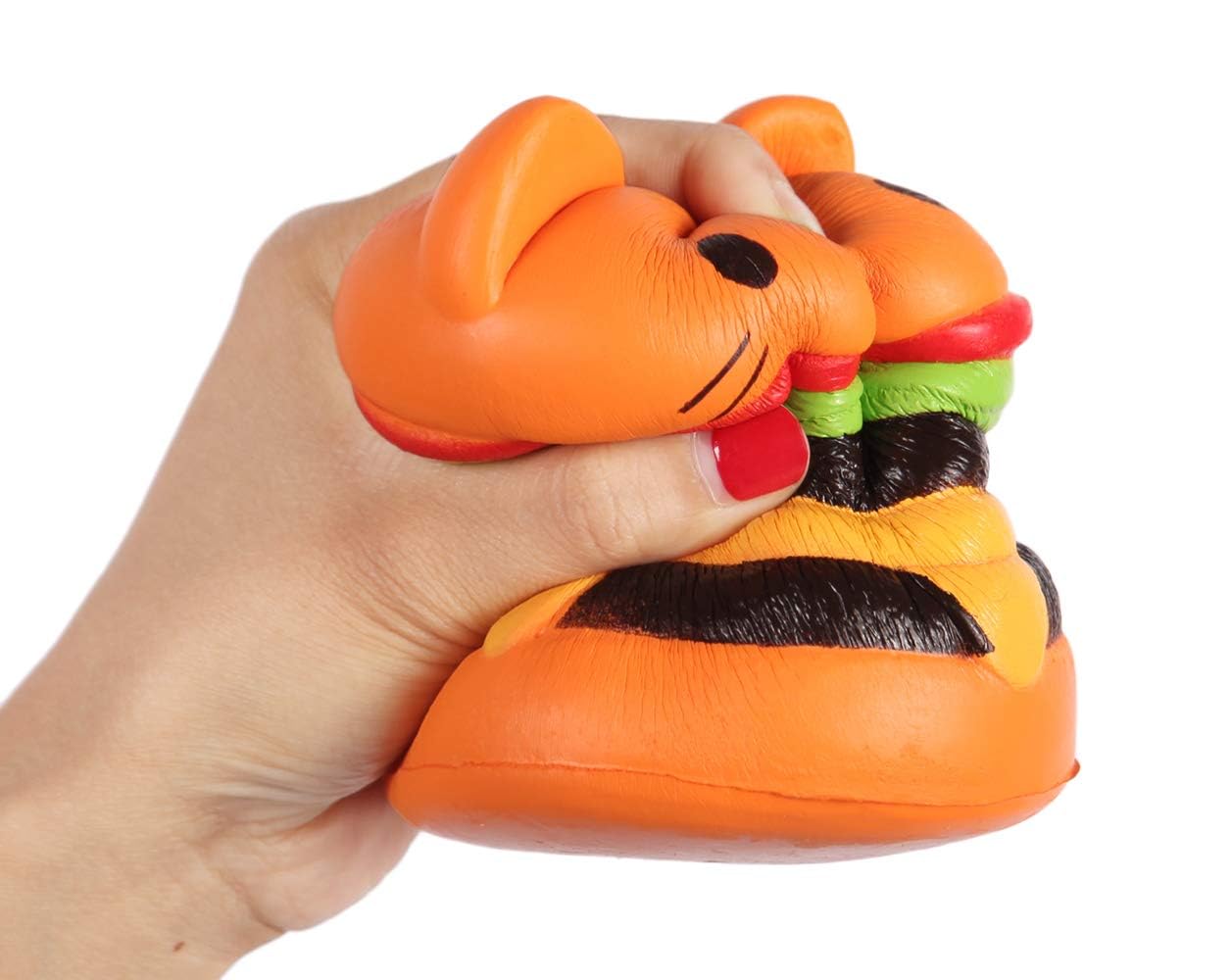 Anboor 4.5" Squishies Jumbo Slow Rising Kawaii Squishie Cat Hamburger Bread Toy