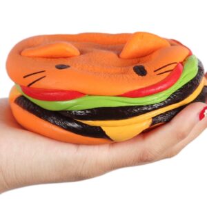 Anboor 4.5" Squishies Jumbo Slow Rising Kawaii Squishie Cat Hamburger Bread Toy