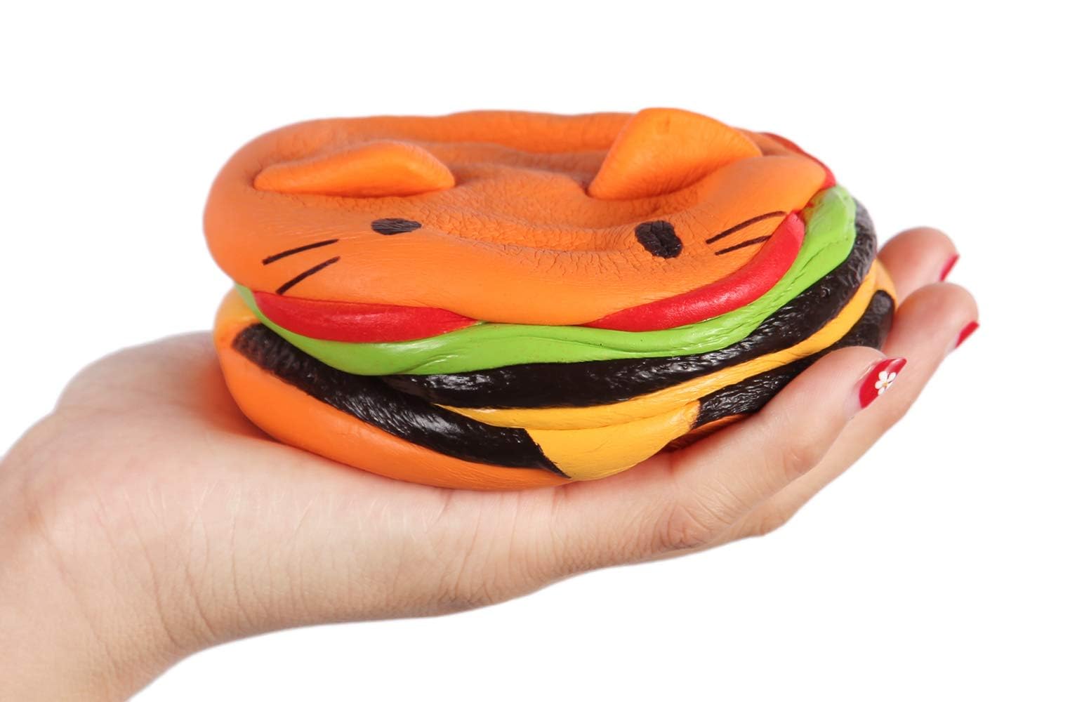 Anboor 4.5" Squishies Jumbo Slow Rising Kawaii Squishie Cat Hamburger Bread Toy