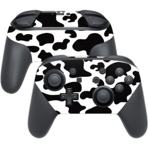 mightyskins skin compatible with nintendo switch pro controller - cow print | protective, durable, and unique vinyl decal wrap cover | easy to apply, remove, and change styles | made in the usa