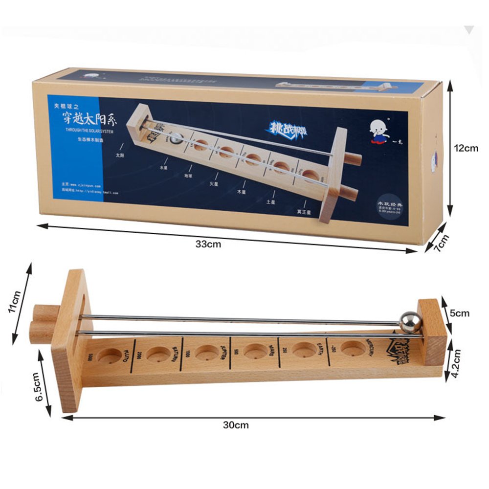 Star Jiajie Shoot The Moon Game, Classic Desktop Games Wooden Hockey Play for Adult Children's Educational Toys