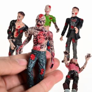 BOHS Zombie Action Figures Gift Package - Scary Toys for Boys and Girls - 4 Inches - Pack of 6