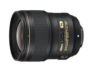 nikon af-s nikkor 28mm f/1.4e ed f/1.4-16 fixed zoom camera lens, black