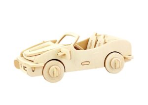 wooden model kits 3d puzzles build car kit wooden model toy kit wood puzzle car wooden model toy kit model car 29-pcs (racing car)