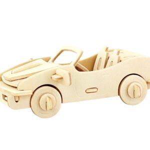 Wooden Model Kits 3D Puzzles Build Car Kit Wooden Model Toy Kit Wood Puzzle Car Wooden Model Toy Kit Model Car 29-pcs (Racing Car)