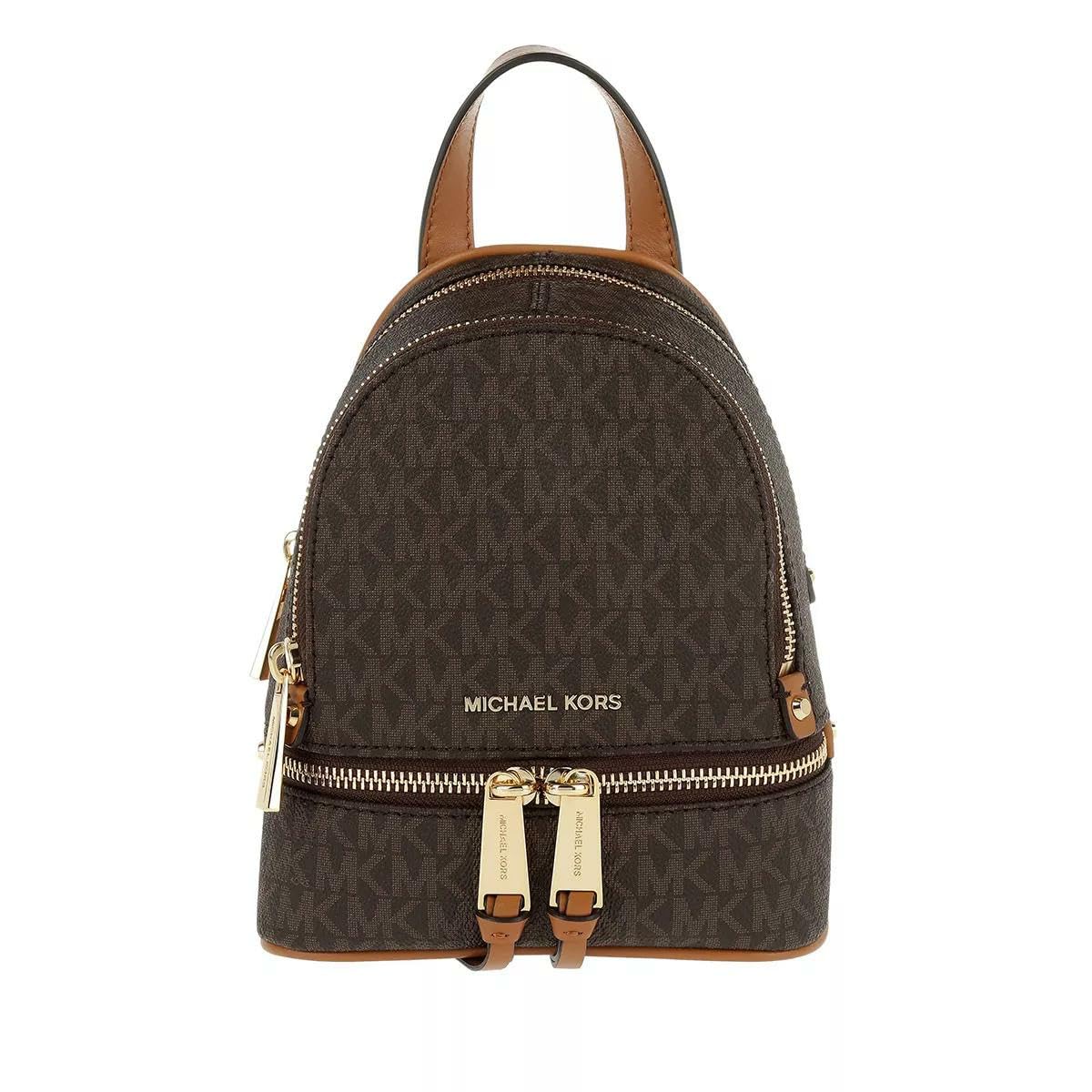 Michael Kors Rhea Mini Logo Backpack Brown