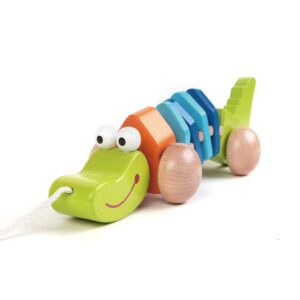 classic world pull-along crocodile toy