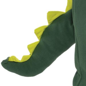 Green Dinosaur Zipster Costume For Kids ? Small (4-6) - Soft, Colorful Fleece - Adorable & Unique Cosplay Costume ? Perfect for Halloween