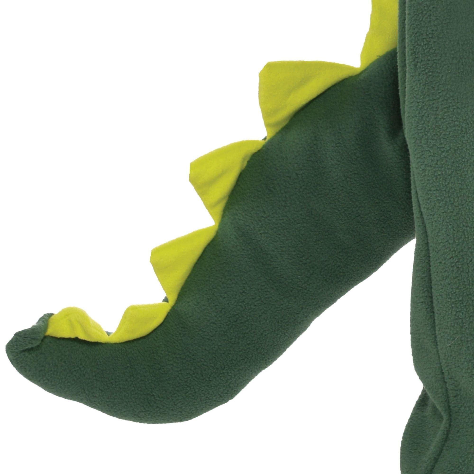 Green Dinosaur Zipster Costume For Kids ? Small (4-6) - Soft, Colorful Fleece - Adorable & Unique Cosplay Costume ? Perfect for Halloween