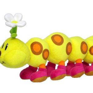 "Little Buddy Super Mario Bros. All Star Collection Stuffed Plush 1593 Wiggler/Hanacha Toy, 13""", multi-colored