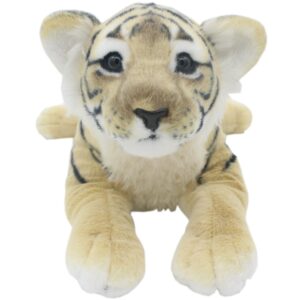 tagln the jungle animals stuffed plush toys tiger leopard panther lioness pillows (brown tiger, 16 inch)