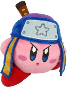 little buddy kirby's adventure all star collection kirby ninja stuffed plush, 5", multi-colored (1628)