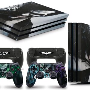 giZmoZ n gadgetZ PS4 PRO Console Dark Joker from Batman Skin Decal Vinal Sticker + 2 Controller Skins Set