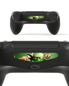 2x led starwars yoda light bar decal sticker compatible with playstation 4 / slim/pro ps4 controller dualshock 4