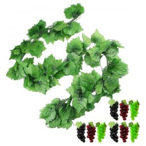 hecaty 12 strands 87 ft fake vines, artificial greenery garland hanging ivy leaf plant for wedding party bedroom home decor baby shower