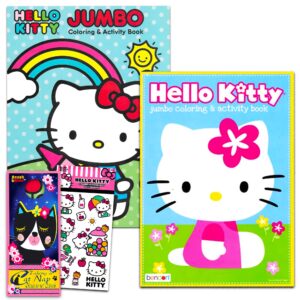 hub studios hello kitty coloring book and stickers super set~ hello kitty coloring book with hello kitty stickers & specialty door hanger