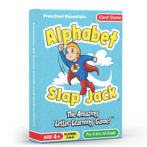 alphabet slap jack® | play 4 alphabet games including alphabet go fish, slapjack, abc letter matching or flash cards | learn upper & lowercase letters and sounds | build cvc words | prek to 1st grade