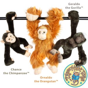 TigerHart Ornaldo The Orangutan Monkey - 19 Inch (with Hanging Arms Outstretched) Stuffed Animal Plush Chimpanzee