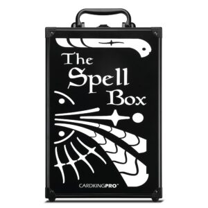 the big black metal box (pro edition) | case is compatible with magic the gathering, mtg, all standard card games (game not included) | includes 8 dividers | fits up to 2000 loose unsleeved cards