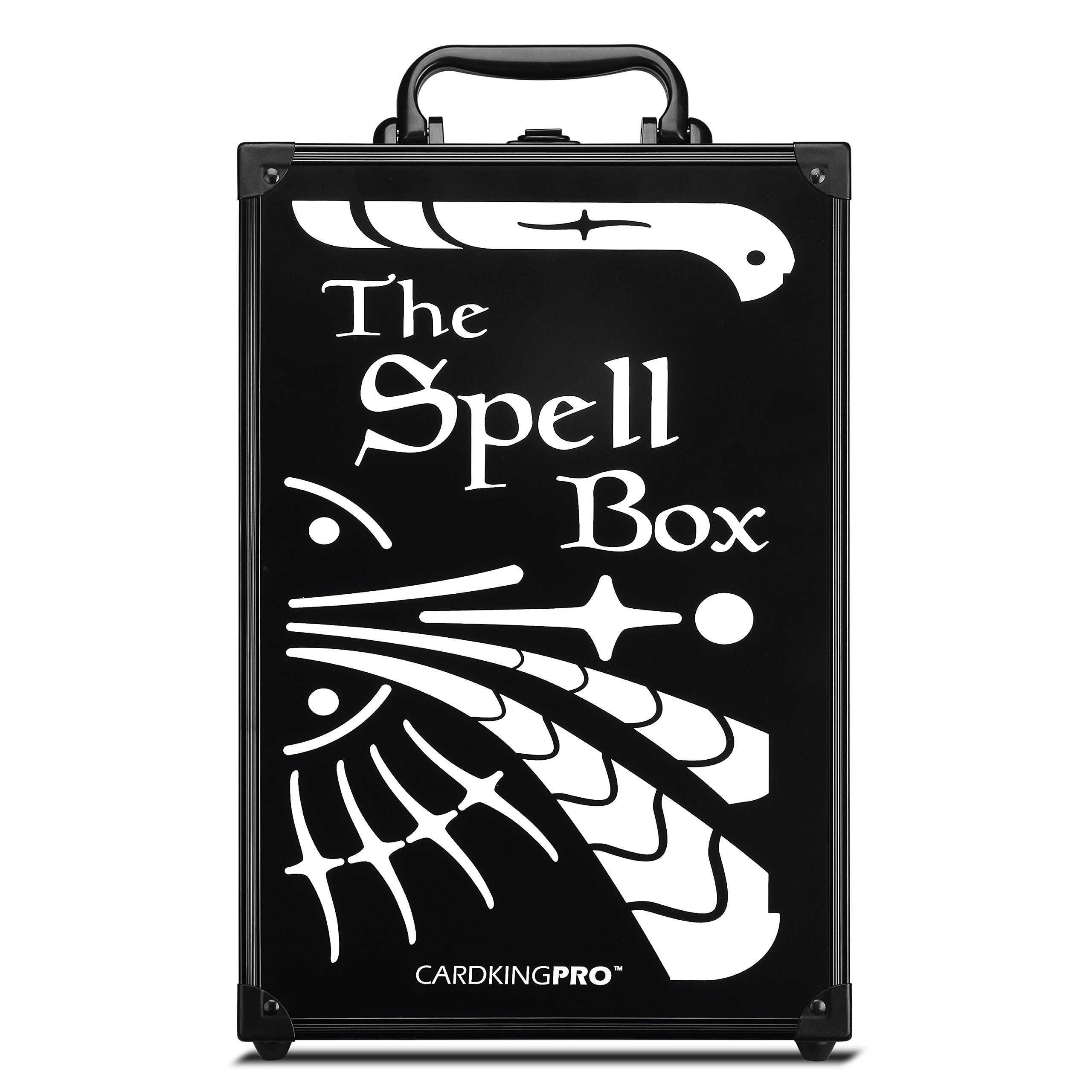 The Big Black Metal Box (PRO Edition) | Case Is Compatible With Magic The Gathering, MTG, All Standard Card Games (Game Not Included) | Includes 8 Dividers | Fits up to 2000 Loose Unsleeved Cards