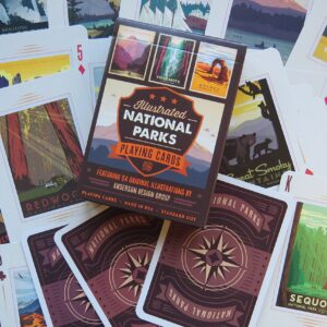 TANGDIAABBCC Aeiniwer Anderson Design Group Illustrated National Parks Playing Cards