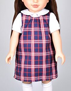 Kindred Hearts Dolls Paige Brown Hair Brown Eyes PVC Girl Doll, Brunette, 18" (Amazon Exclusive)