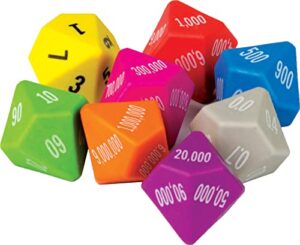 place value dice 8-pack