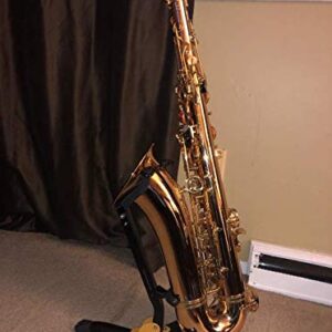 Luvay Alto/Tenor Sax Stand, Foldable(12") & Adjustable, Triangle Base Design