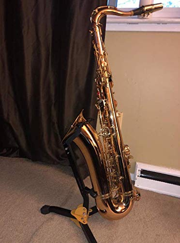 Luvay Alto/Tenor Sax Stand, Foldable(12") & Adjustable, Triangle Base Design