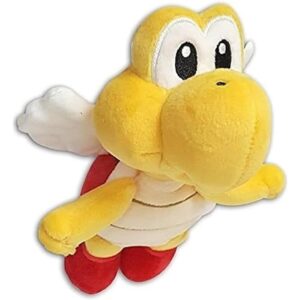 little buddy super mario all star collection 1590 koopa paratroopa stuffed plush, 7.5", multi-colored