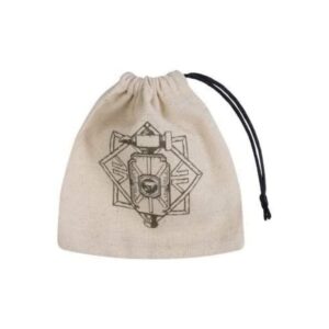 dwarven beige & black basic dice bag