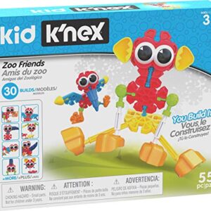 KID K’NEX – Zoo Friends Building Set – 55 Pieces – Ages 3 and Up – Preschool Educational Toy (Amazon Exclusive)