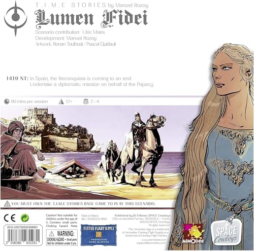 TIME Stories Lumen Fidei EXPANSION - Unravel Mysteries in 15th Century Spain! Cooperative Strategy Game for Kids & Adults, Ages 12+, 2-4 Players, 60 Min Playtime, Made by Space Cowboys