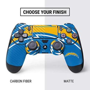 Skinit Decal Gaming Skin Compatible with PS4 Slim Bundle - Officially Licensed NFL Los Angeles Chargers Large Logo Design