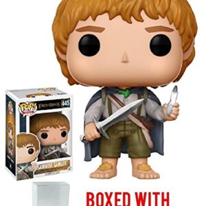 Funko POP Lord of The Rings - Samwise Gamgee Pop Vinyl Figure (Bundled with Compatible Pop Box Protector Case), Multicolored, 3.75 inches