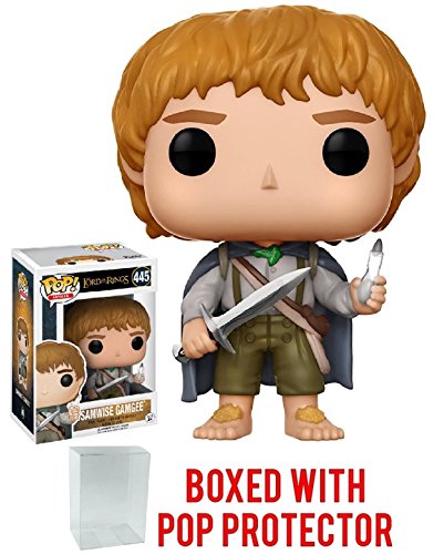 Funko POP Lord of The Rings - Samwise Gamgee Pop Vinyl Figure (Bundled with Compatible Pop Box Protector Case), Multicolored, 3.75 inches