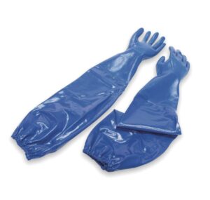 north by honeywell nitri-knit 26" supported chemical-resistant nitrile gloves with interlock liner, size 9 (rws-57035)