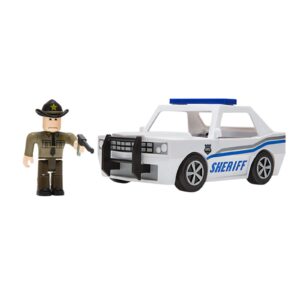 roblox action collection - the neighborhood of robloxia patrol car vehicle [includes exclusive virtual item]