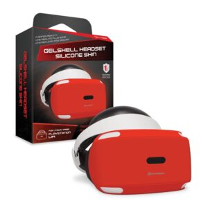 hyperkin gelshell headset silicone skin for ps vr (red)