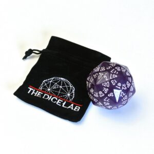 the dice lab 120-sided die in purple