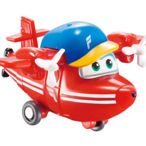 Super Wings 2' Transform-a-Bot 4-Pack Flip,Todd,Agent Chase,Astra Airplane Toys Mini Action Figures Preschool Toy Plane Set for 3 4 5 Year Old Kids Birthday Gift